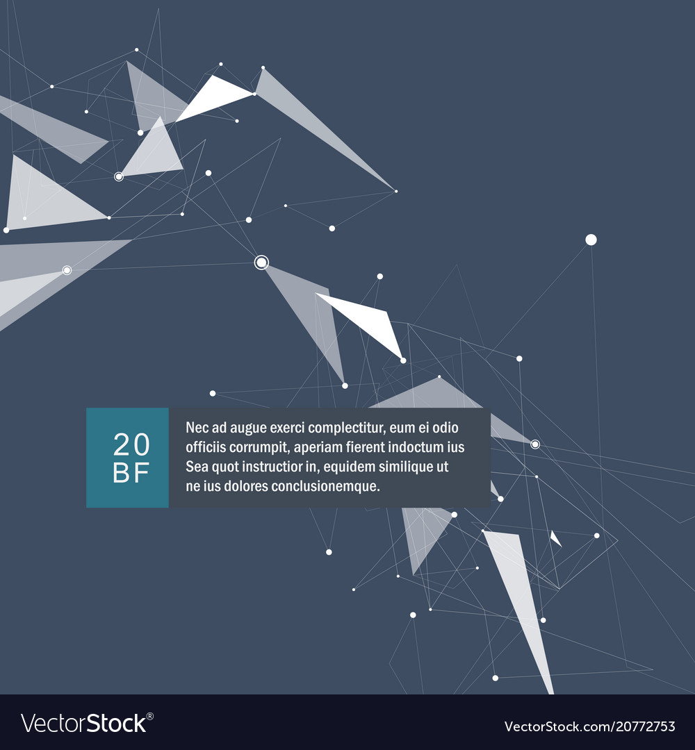Molecular Structure With Connected Abstract Shapes