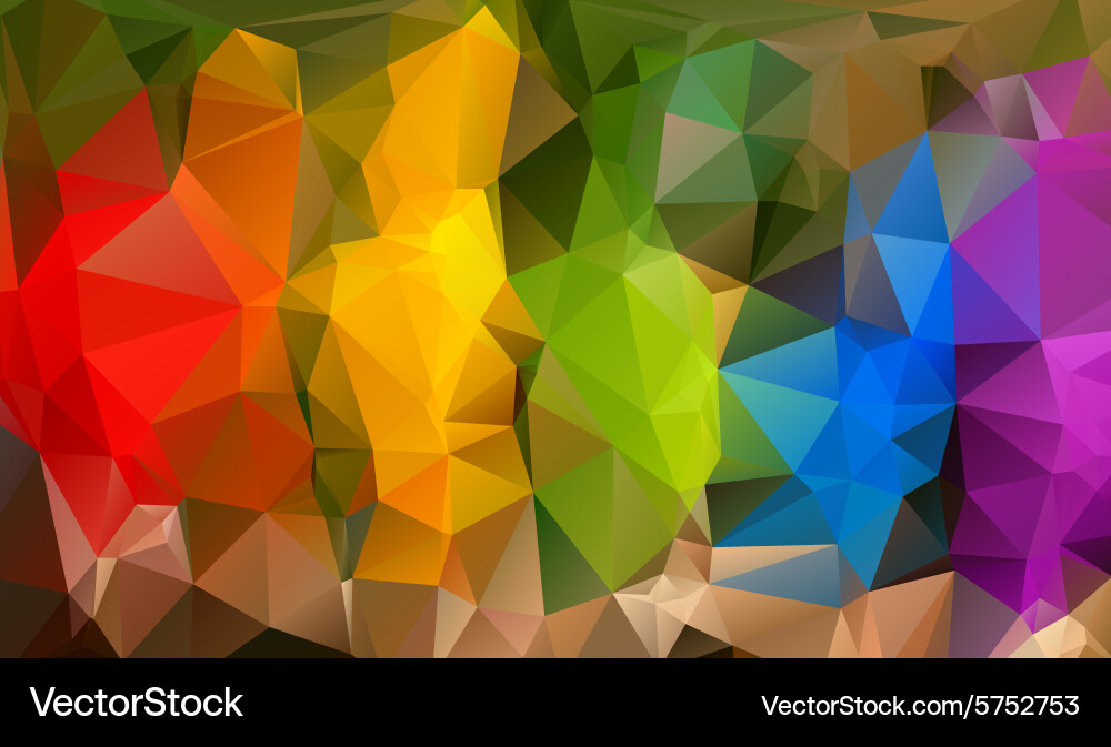 Polygonal colorful mosaic background Royalty Free Vector