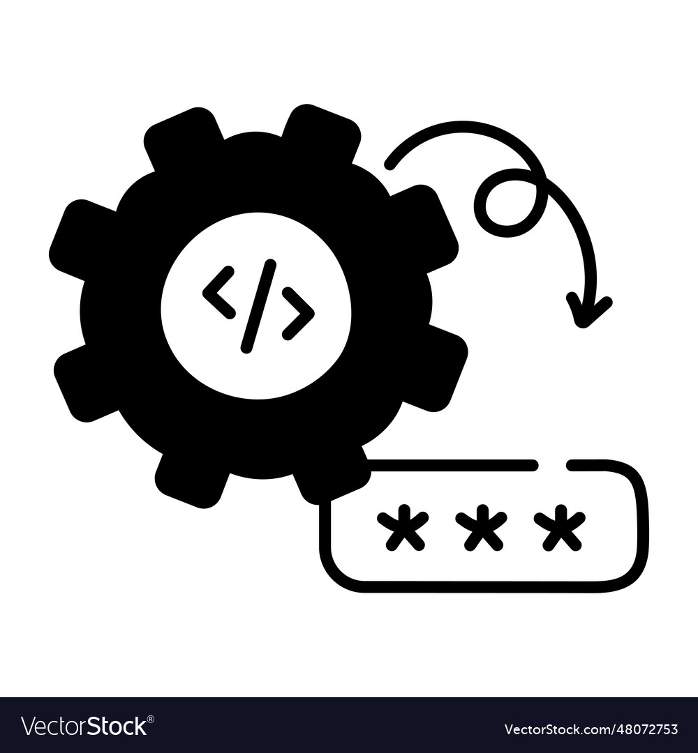 Secure coding Royalty Free Vector Image - VectorStock