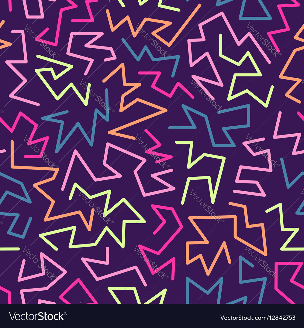 Trendy memphis style seamless pattern inspired by Vector Image Trendy memphis style seamless pattern inspired by Vector Image