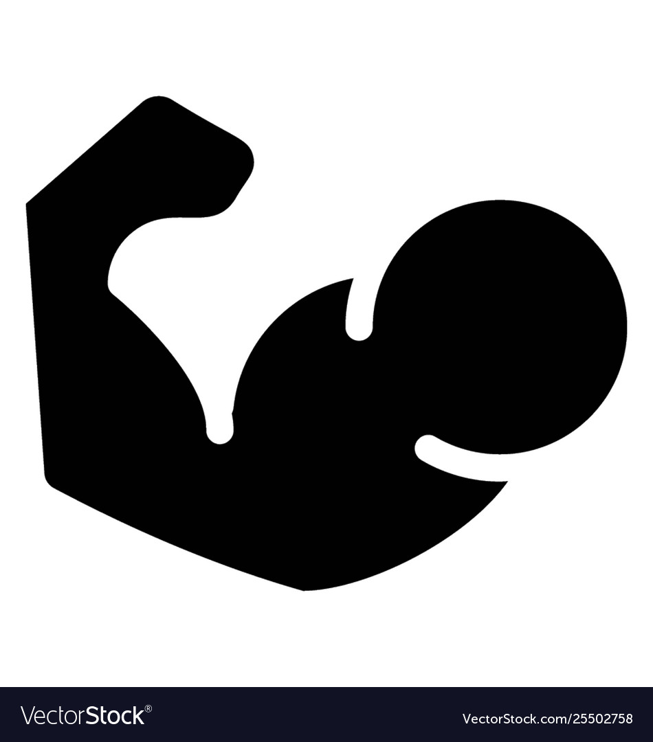 Bicep muscles Royalty Free Vector Image - VectorStock