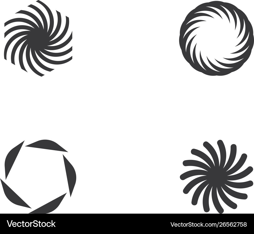 Business logo vortex spiral icon Royalty Free Vector Image