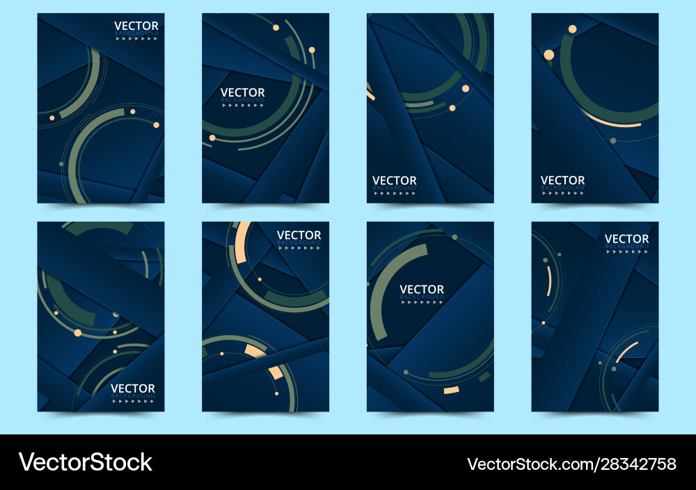 Collection modern design poster flyer brochure Vector Image
