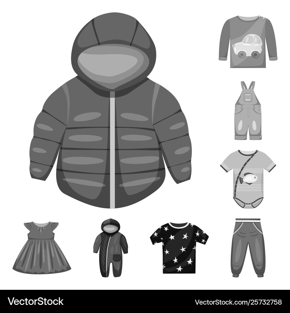 Design cloth and apparel icon set Royalty Free Vector Image