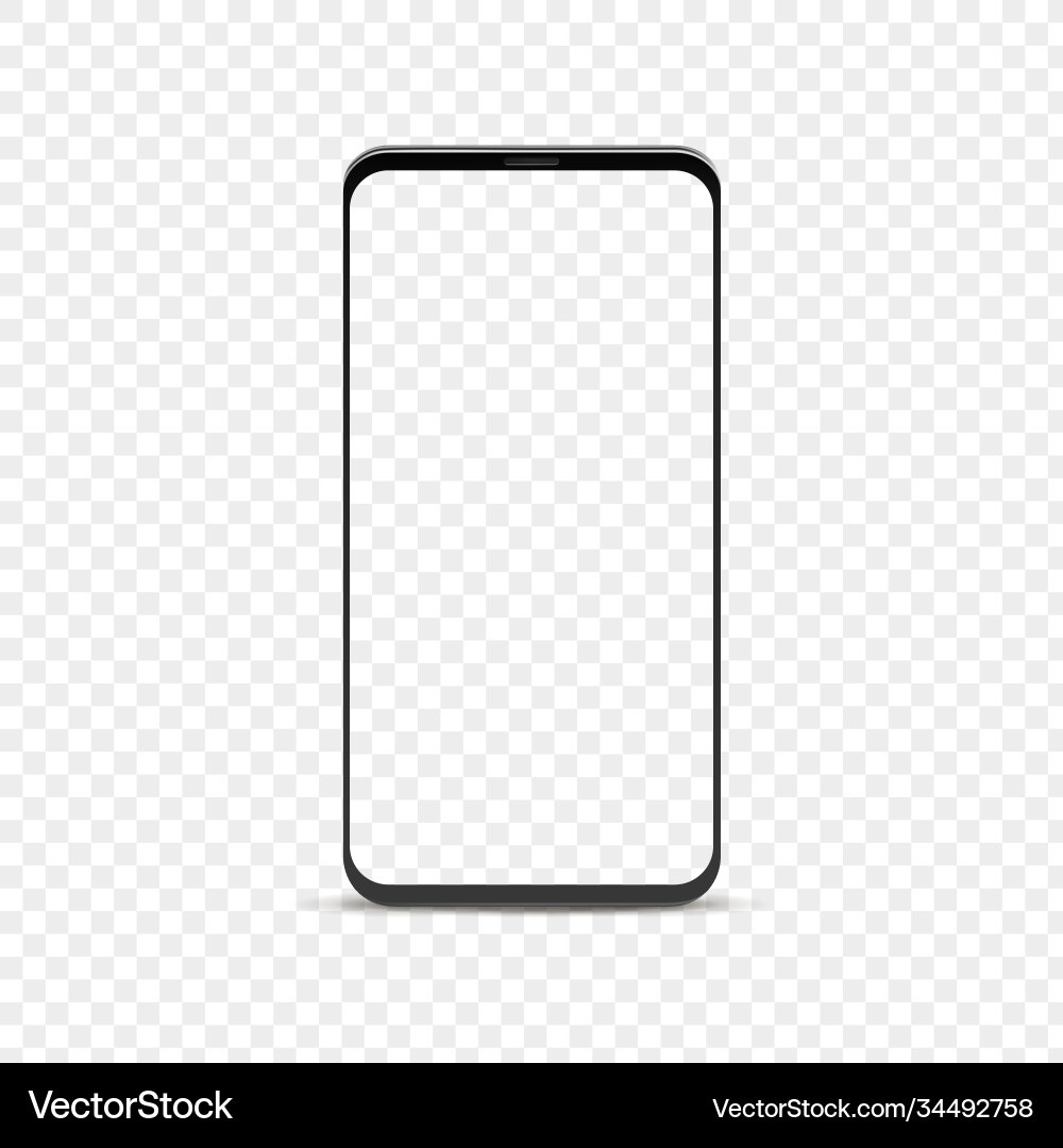 Realistic smartphone mockup blank phone with Vector Image