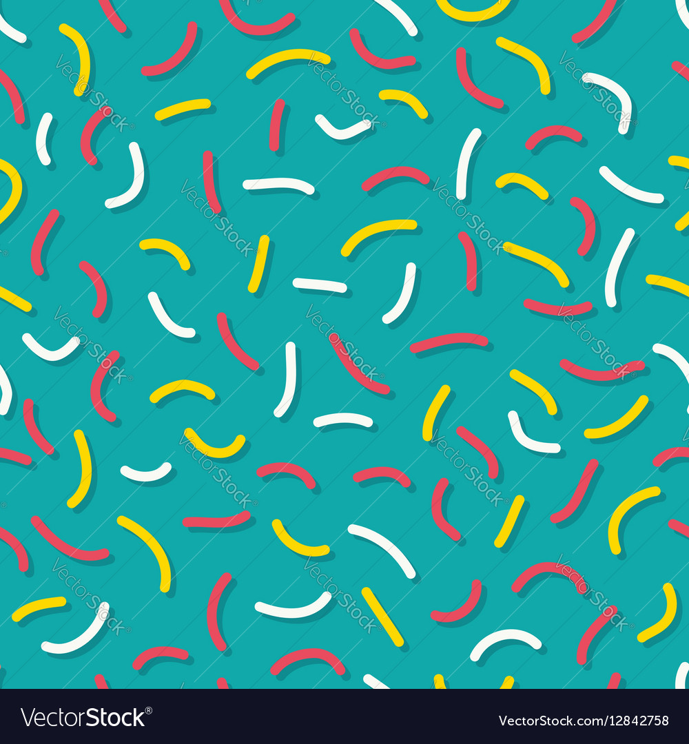 Trendy memphis style seamless pattern inspired Vector Image Trendy memphis style seamless pattern inspired Vector Image
