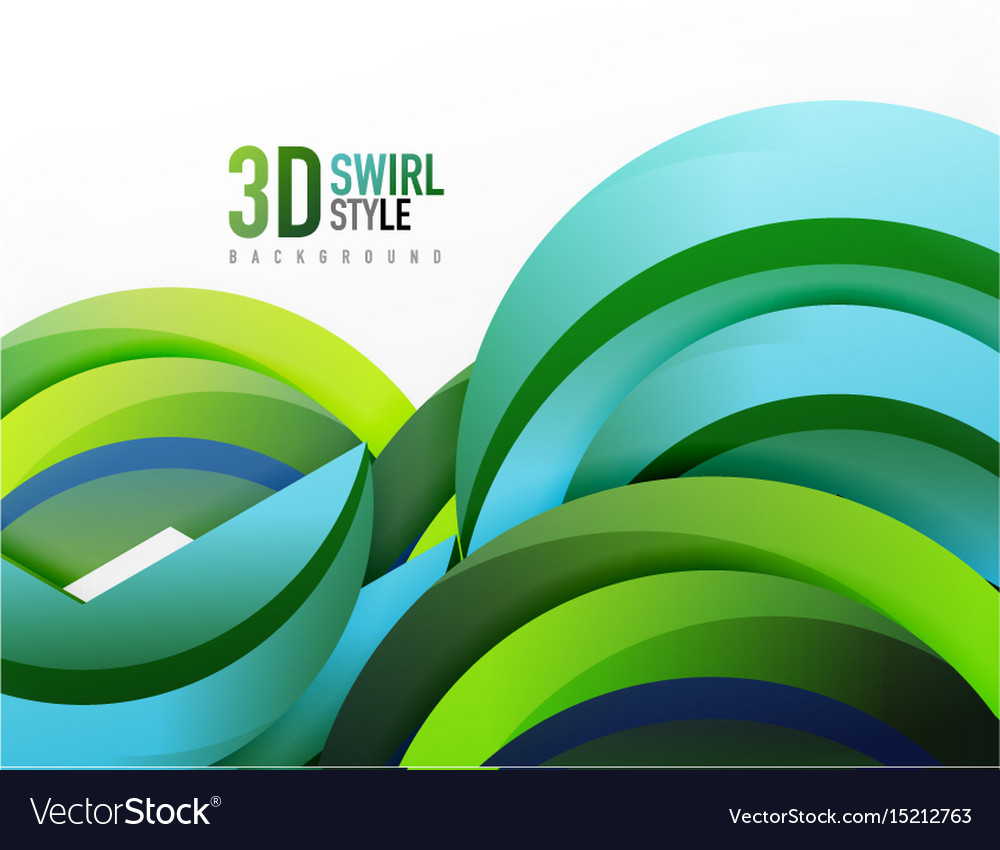 3d wave design Royalty Free Vector Image - VectorStock