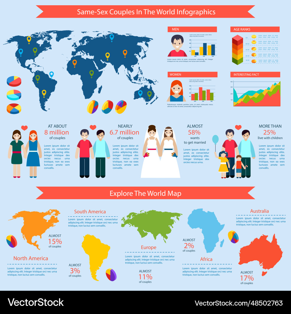 Family infographics set Royalty Free Vector Image