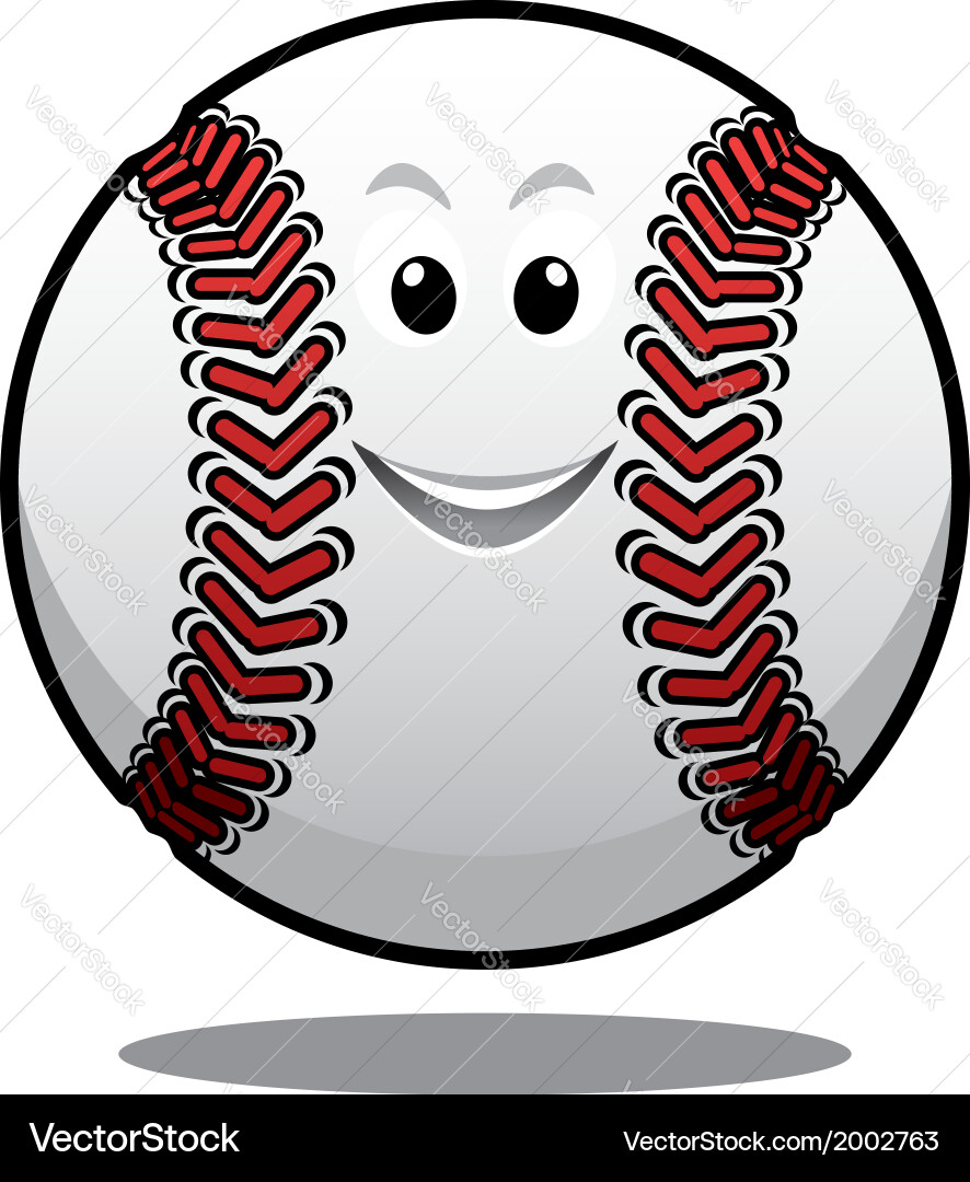 Cartoon Baseballs With Faces