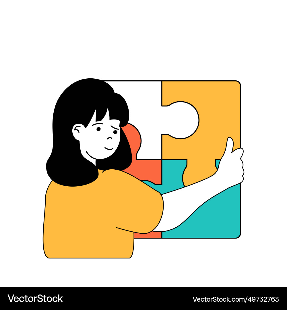 Marketing and development concept with cartoon Vector Image