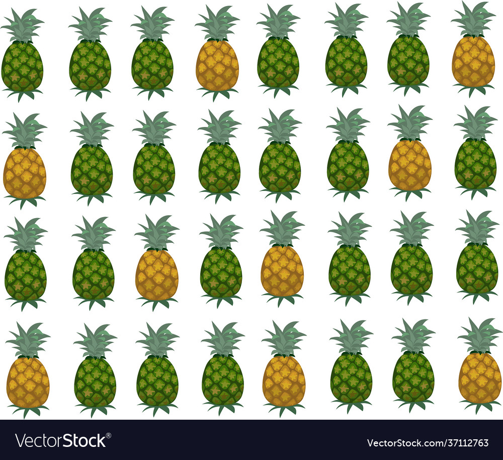 Pineapple pattern Royalty Free Vector Image - VectorStock