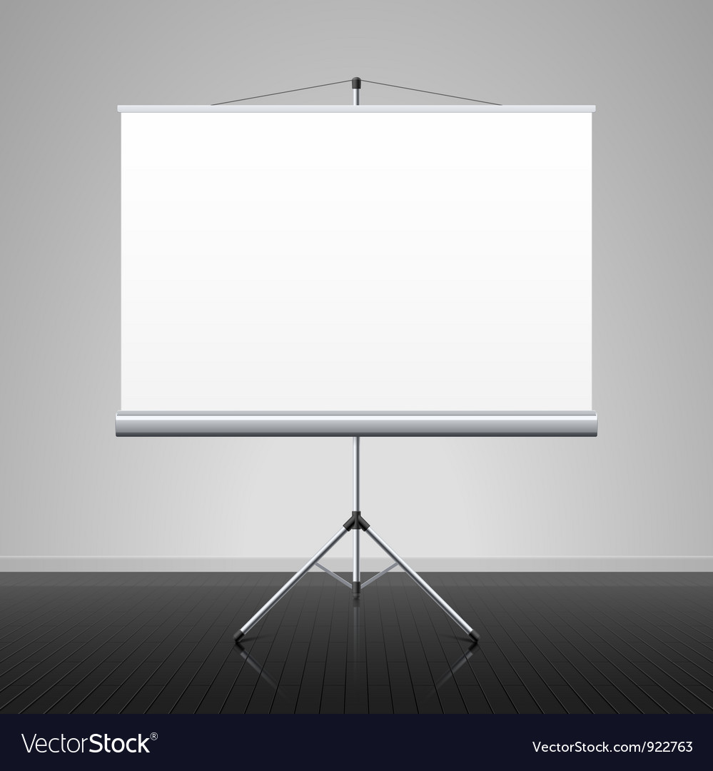 Projection screen Royalty Free Vector Image - VectorStock