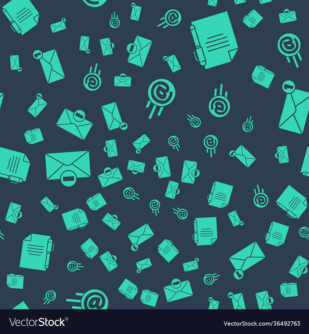 Set mail and e-mail document and pen delete Vector Image Set mail and e-mail document and pen delete Vector Image
