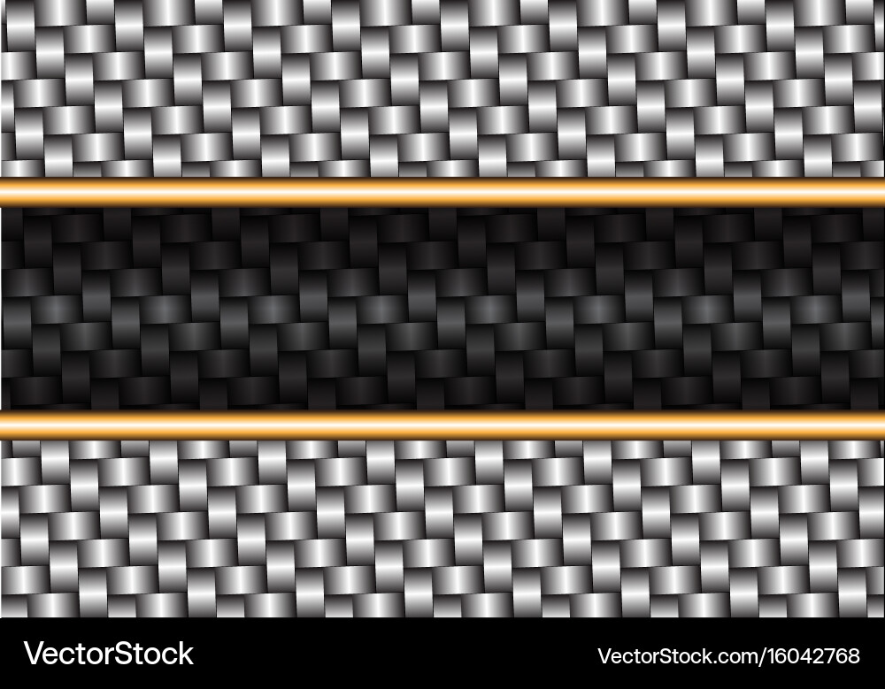Abstract metal weave black gold line Royalty Free Vector