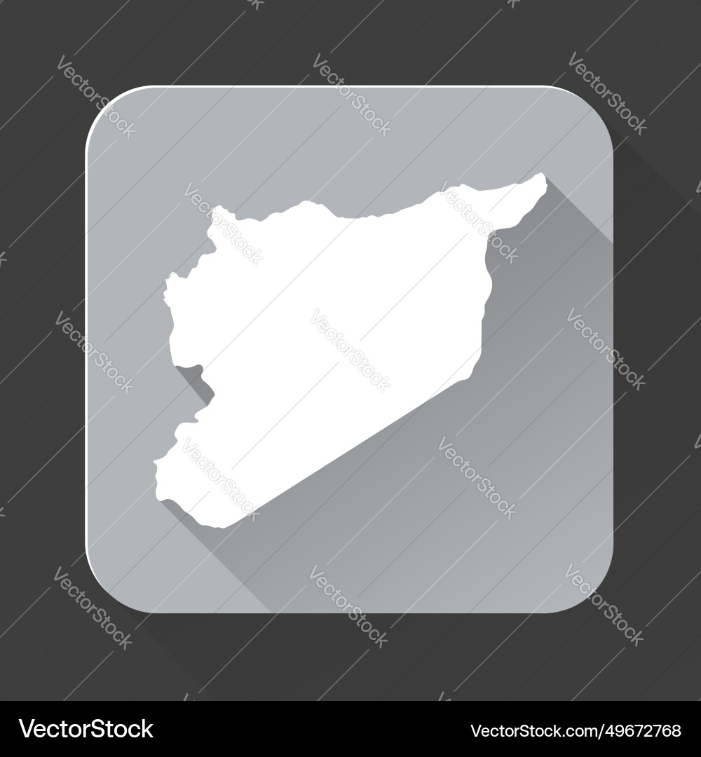 Highly detailed syria map with borders isolated Vector Image