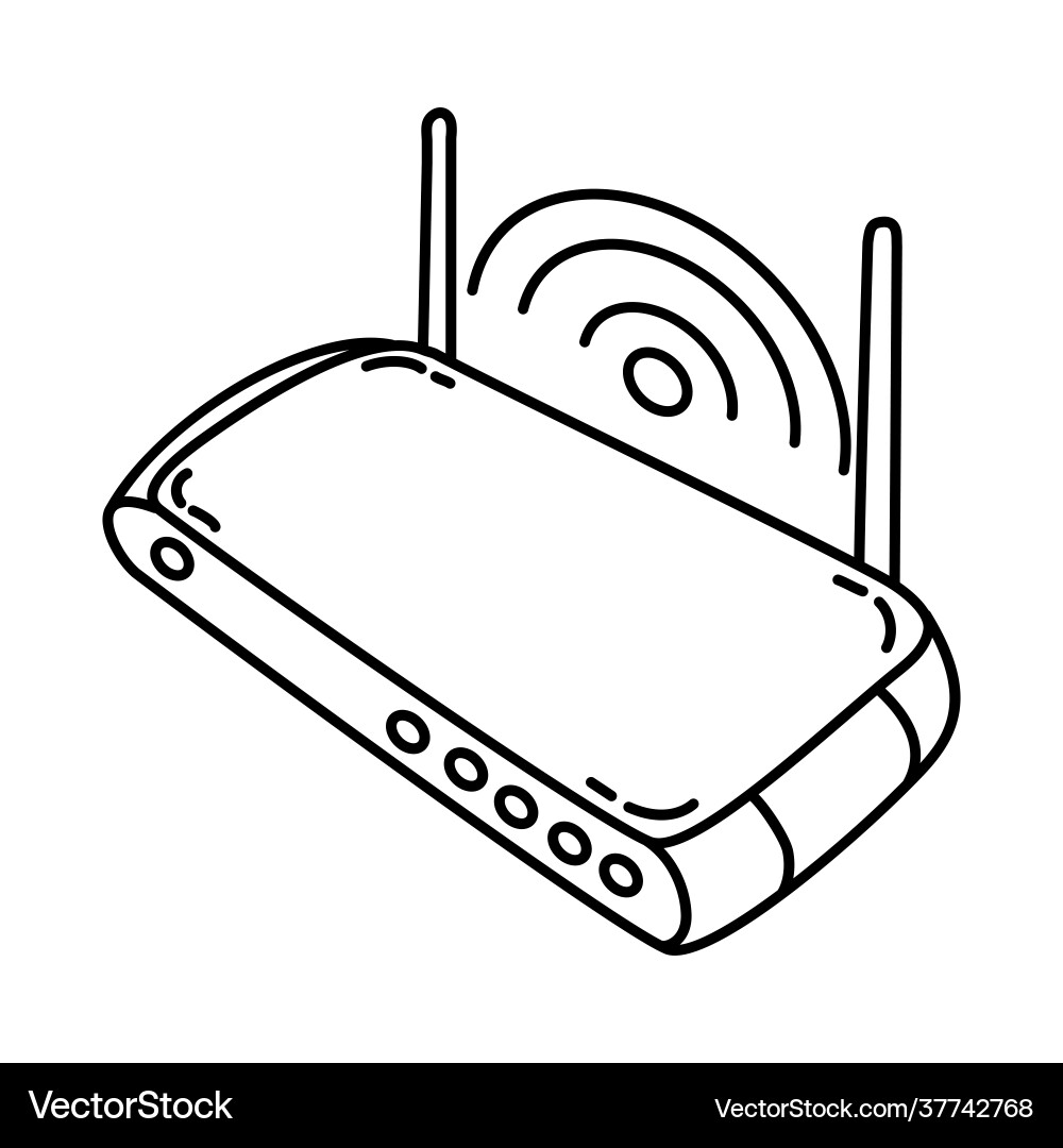 Repeater icon doodle hand drawn or outline icon Vector Image