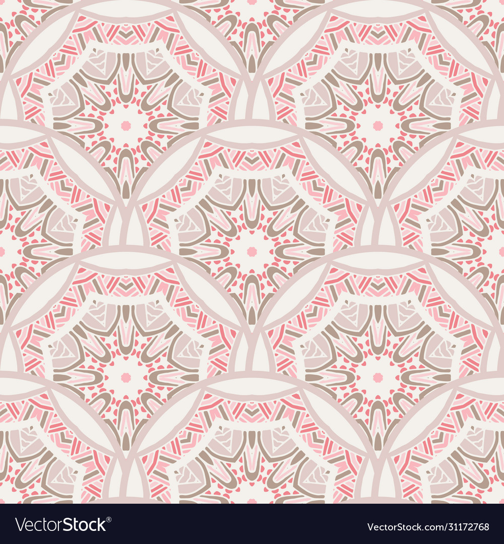 Romantic vintage cute pink seamless pattern Vector Image