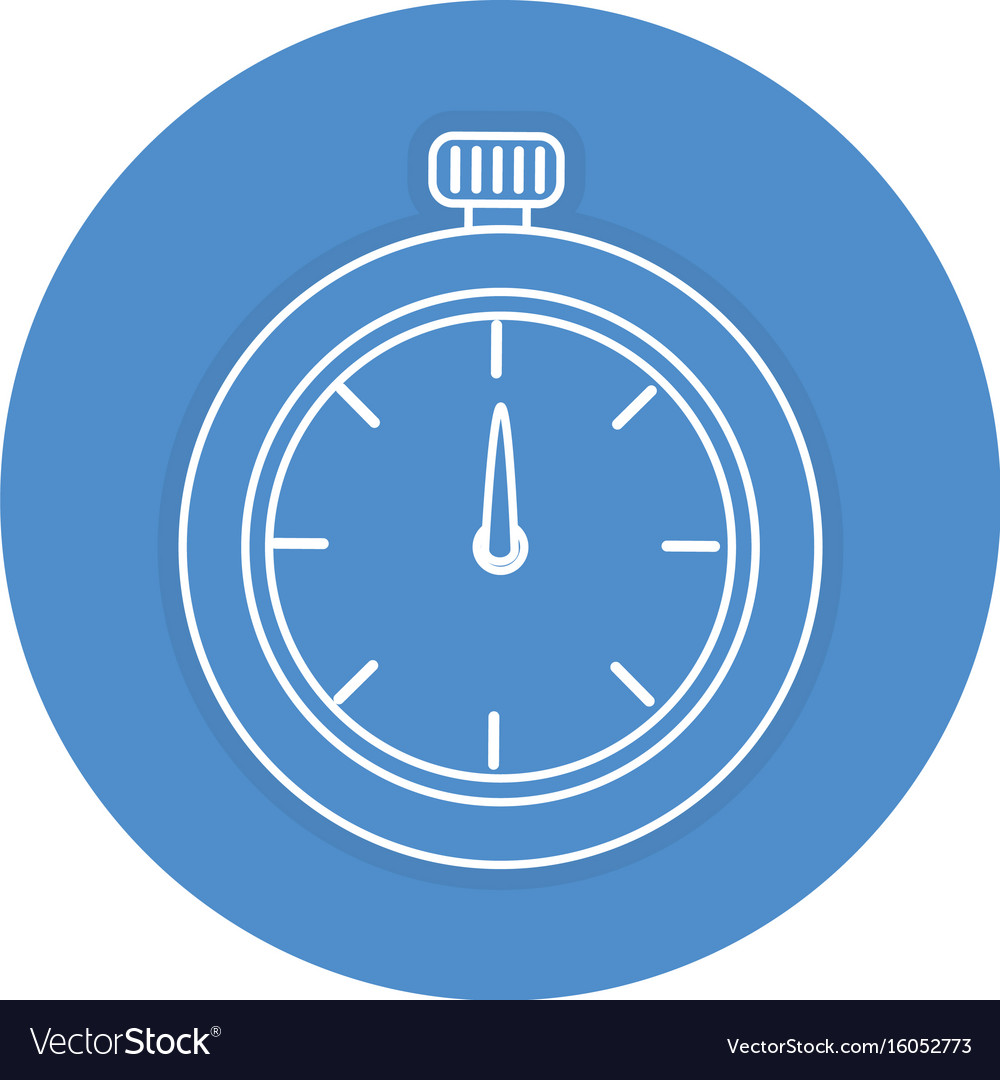 Chronometer Timer Isolated Icon Royalty Free Vector Image
