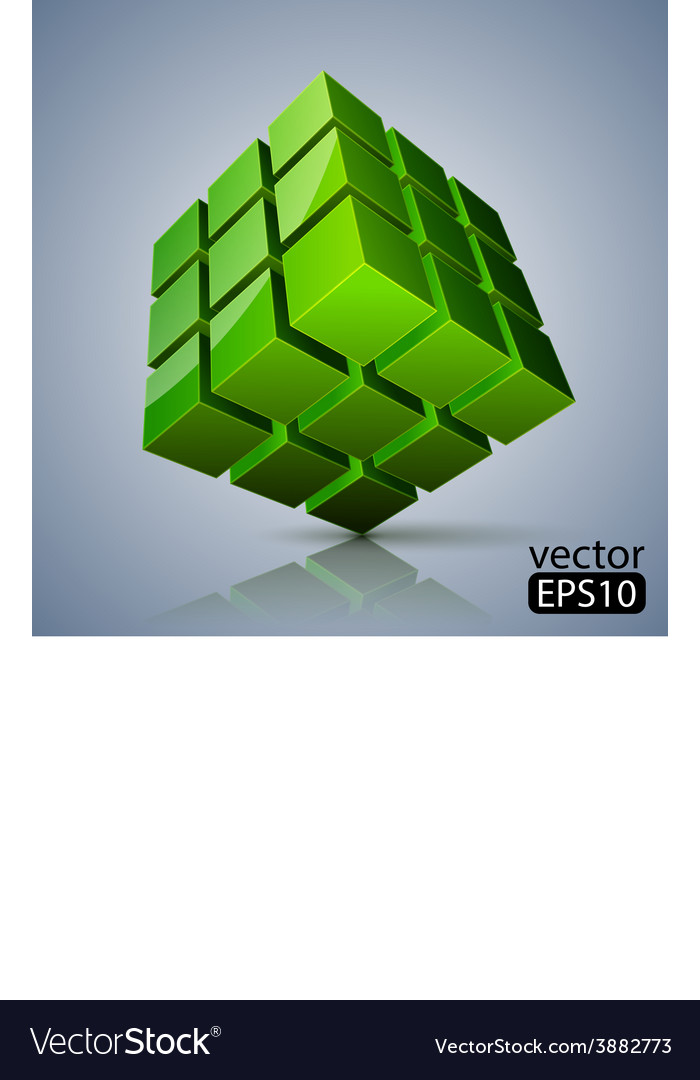 Cube 3d Royalty Free Vector Image - VectorStock