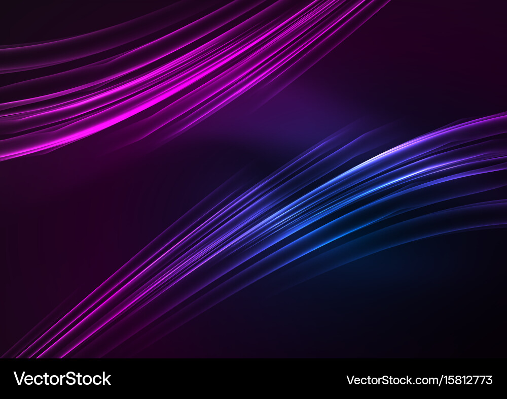 Glowing futuristic lines Royalty Free Vector Image