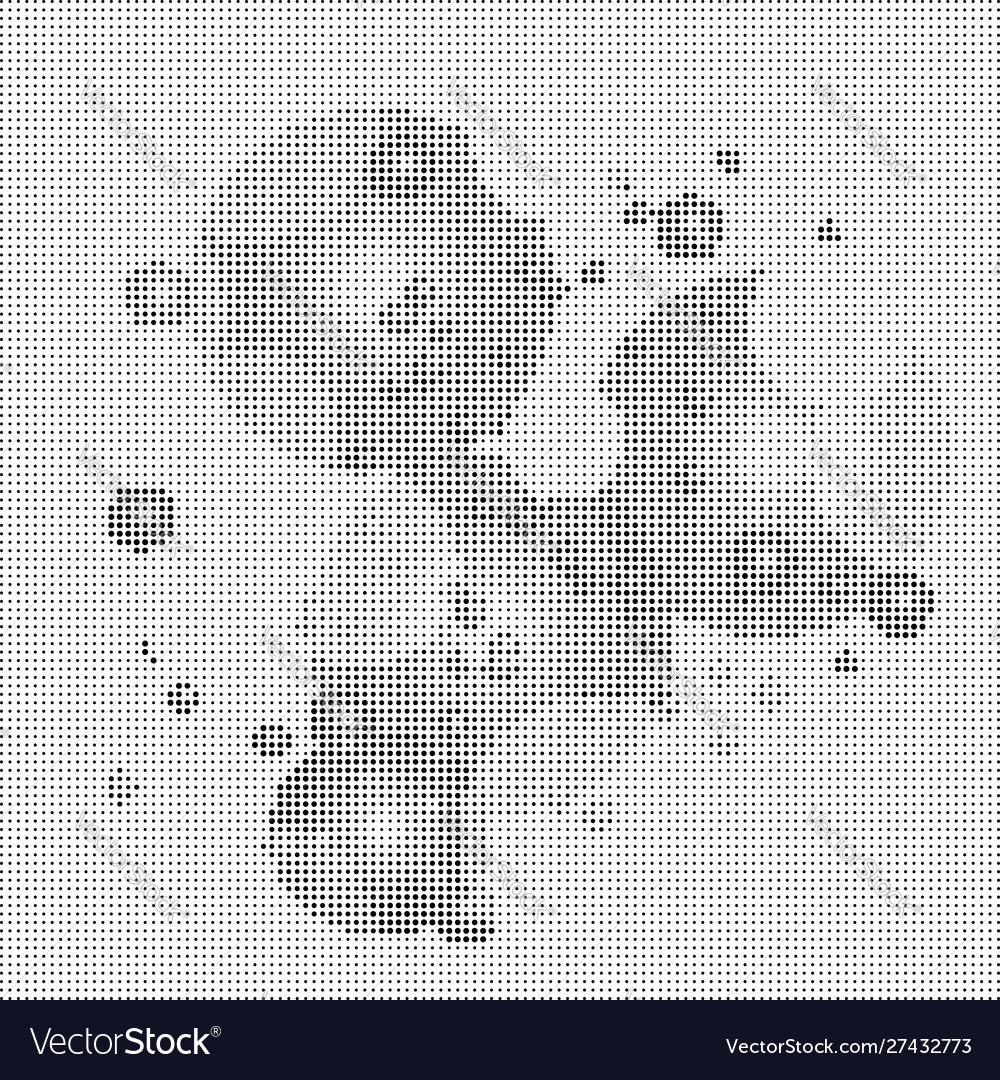 Halftone pattern set dots dotted texture Vector Image