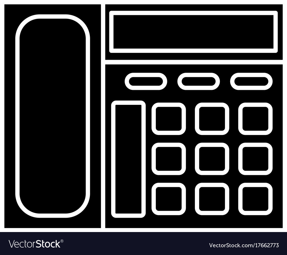 Telephone communication device Royalty Free Vector Image