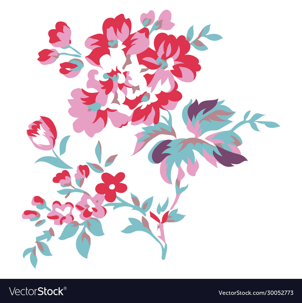 Vintage style floral Royalty Free Vector Image