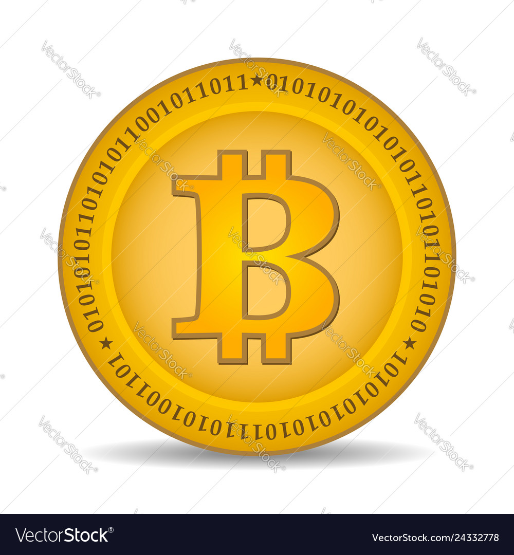 Bitcoin coin Royalty Free Vector Image - VectorStock Bitcoin coin Royalty Free Vector Image - VectorStock