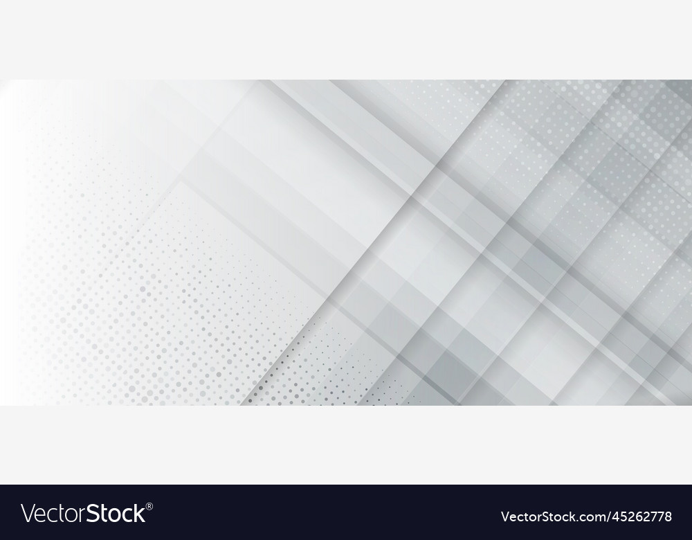 Modern template abstract white geometric shape Vector Image