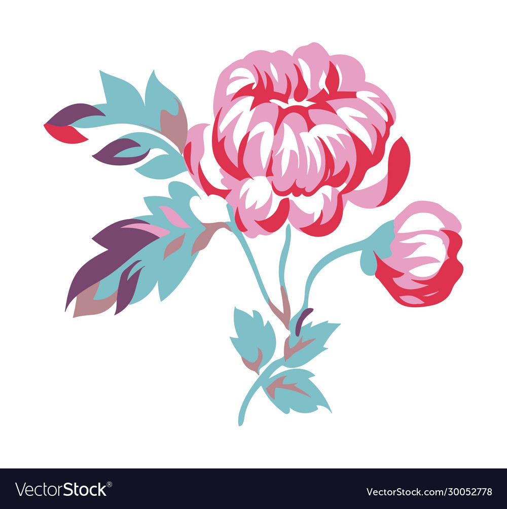 Vintage style floral Royalty Free Vector Image