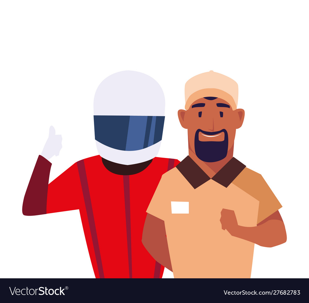 Isolated drivers persons design Royalty Free Vector Image