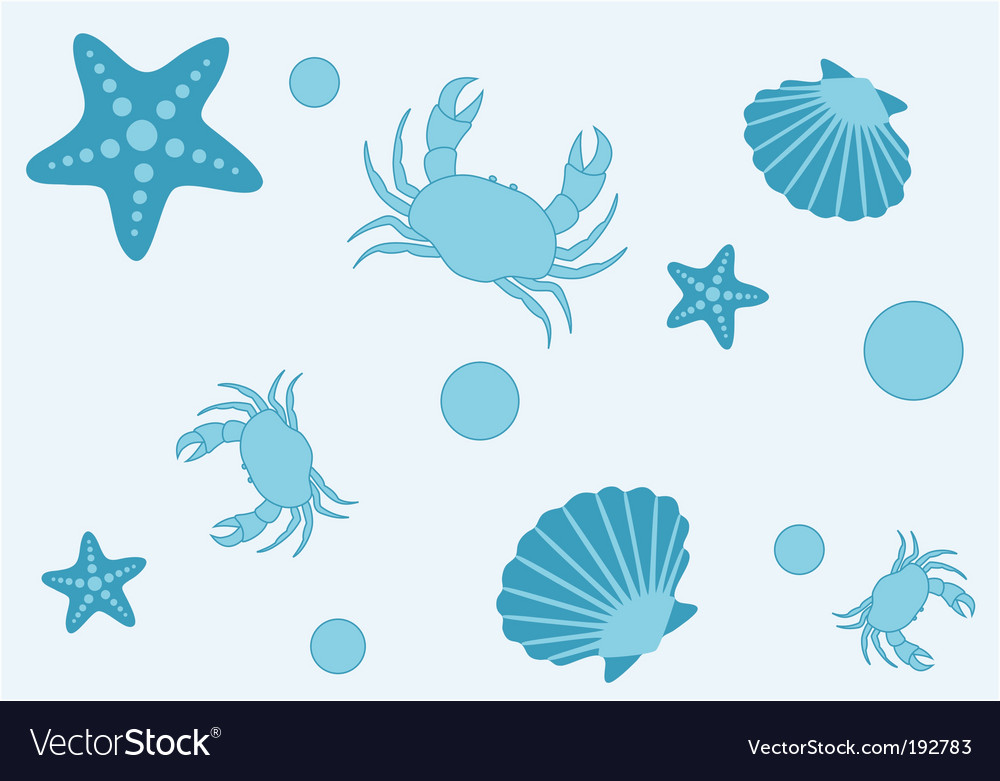 Sea pattern Royalty Free Vector Image - VectorStock