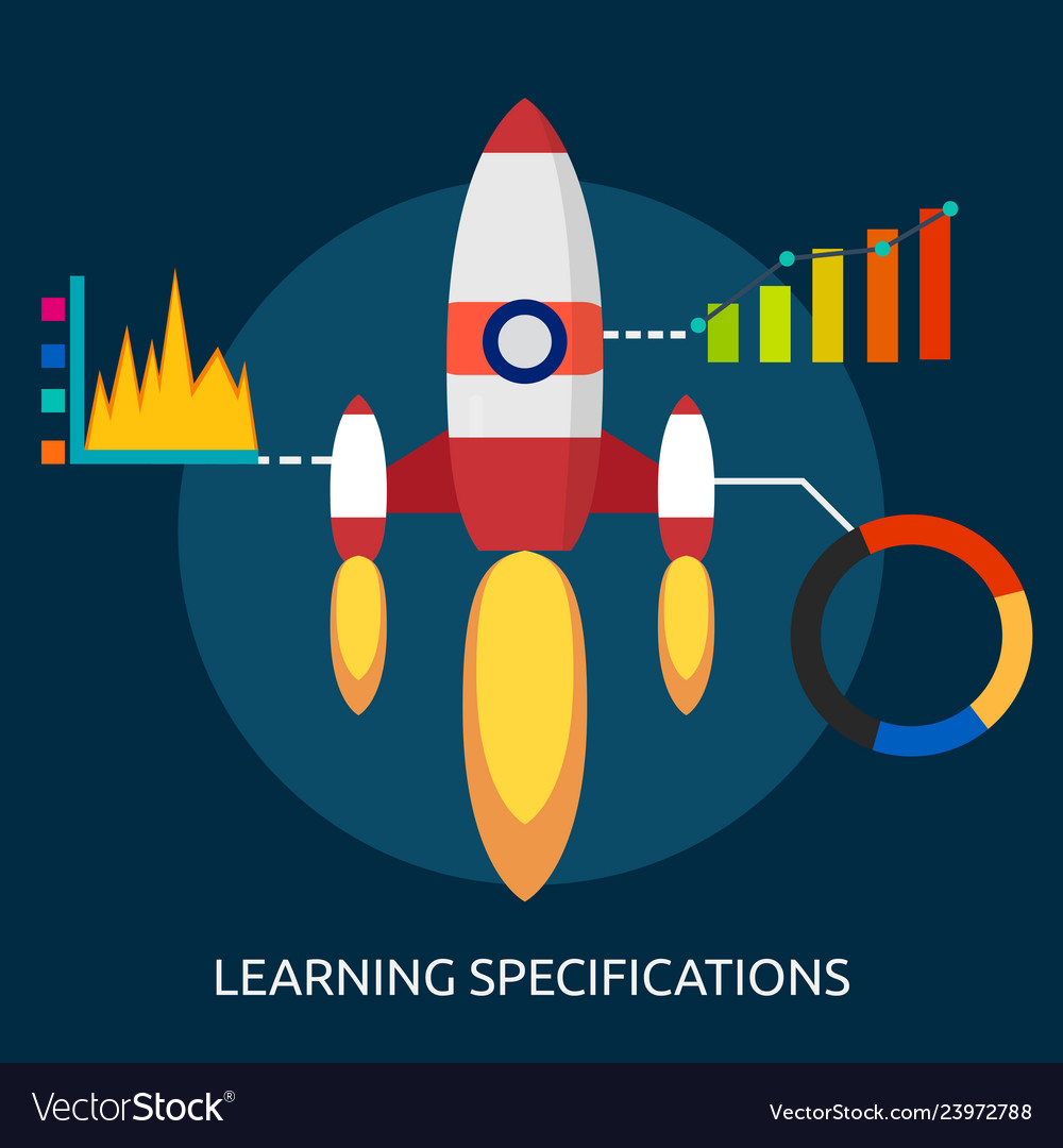 Learning specifications conceptual design Vector Image