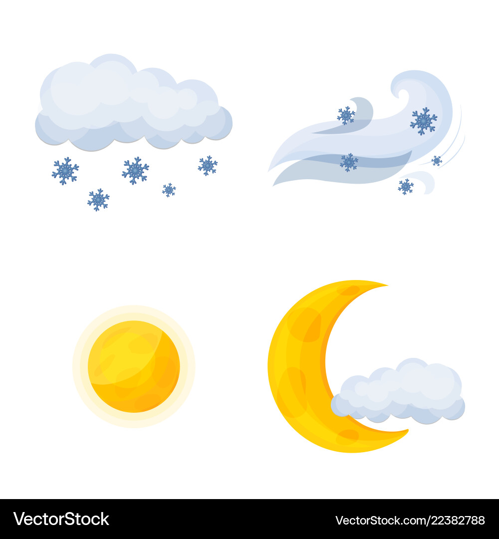 Weather and climate sign Royalty Free Vector Image