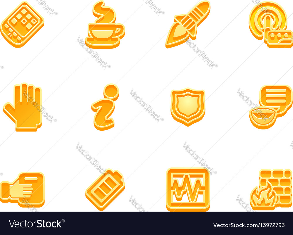 Application icon set Royalty Free Vector Image