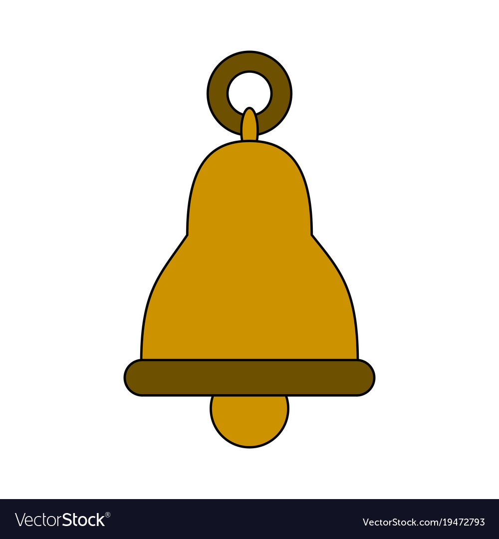 Bell isolated symbol Royalty Free Vector Image
