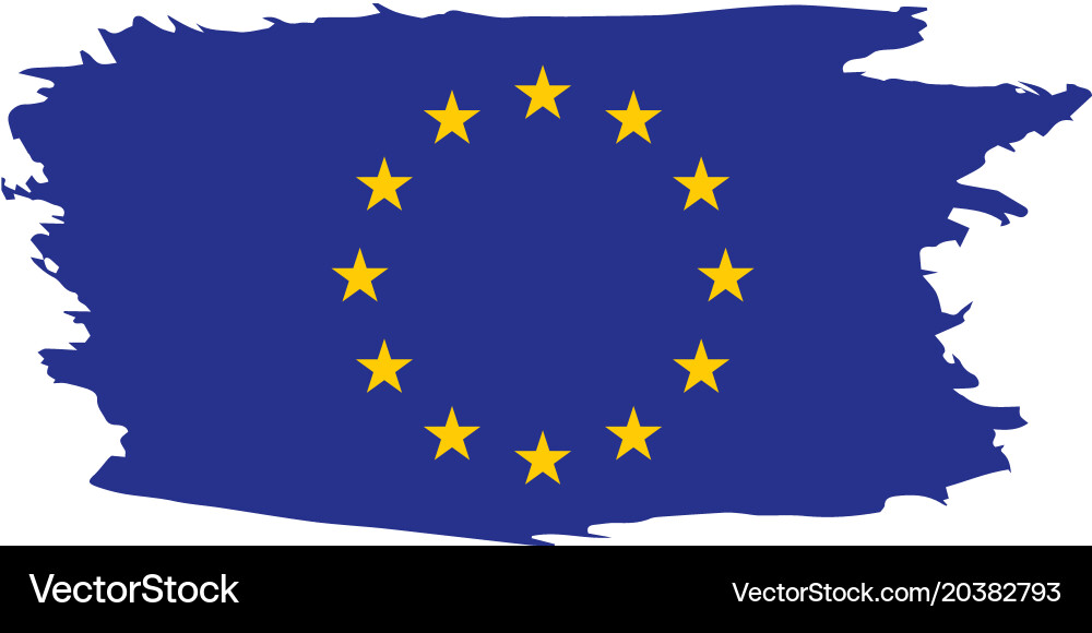 European union flag Royalty Free Vector Image - VectorStock