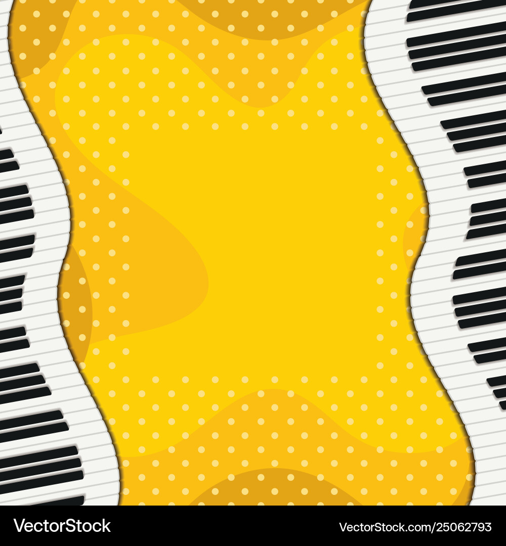 Musical instrument pattern piano keyboard Vector Image