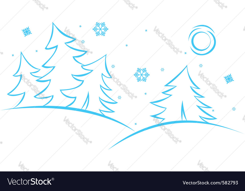 Winter Royalty Free Vector Image - VectorStock
