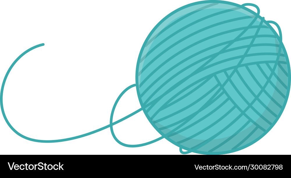 Ball wool equipment knitted icon design Royalty Free Vector