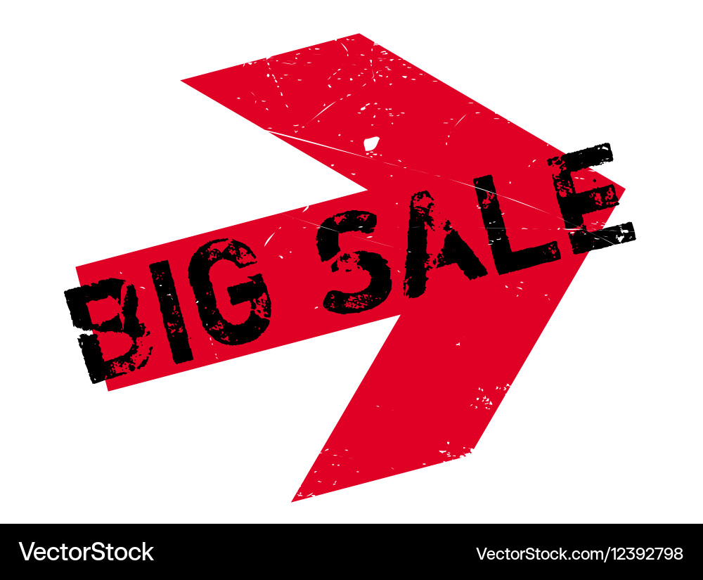 Big sale stamp Royalty Free Vector Image - VectorStock