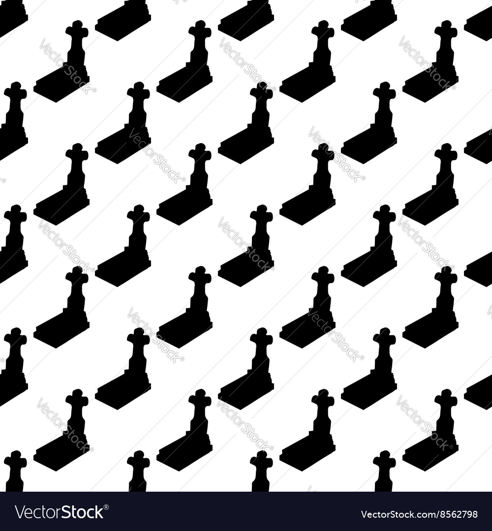 Grave pattern seamless Royalty Free Vector Image
