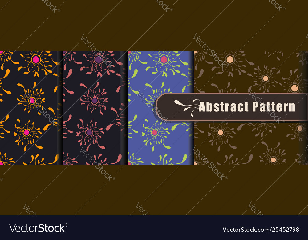 Pattern 11 set seamless flexible patterns Vector Image