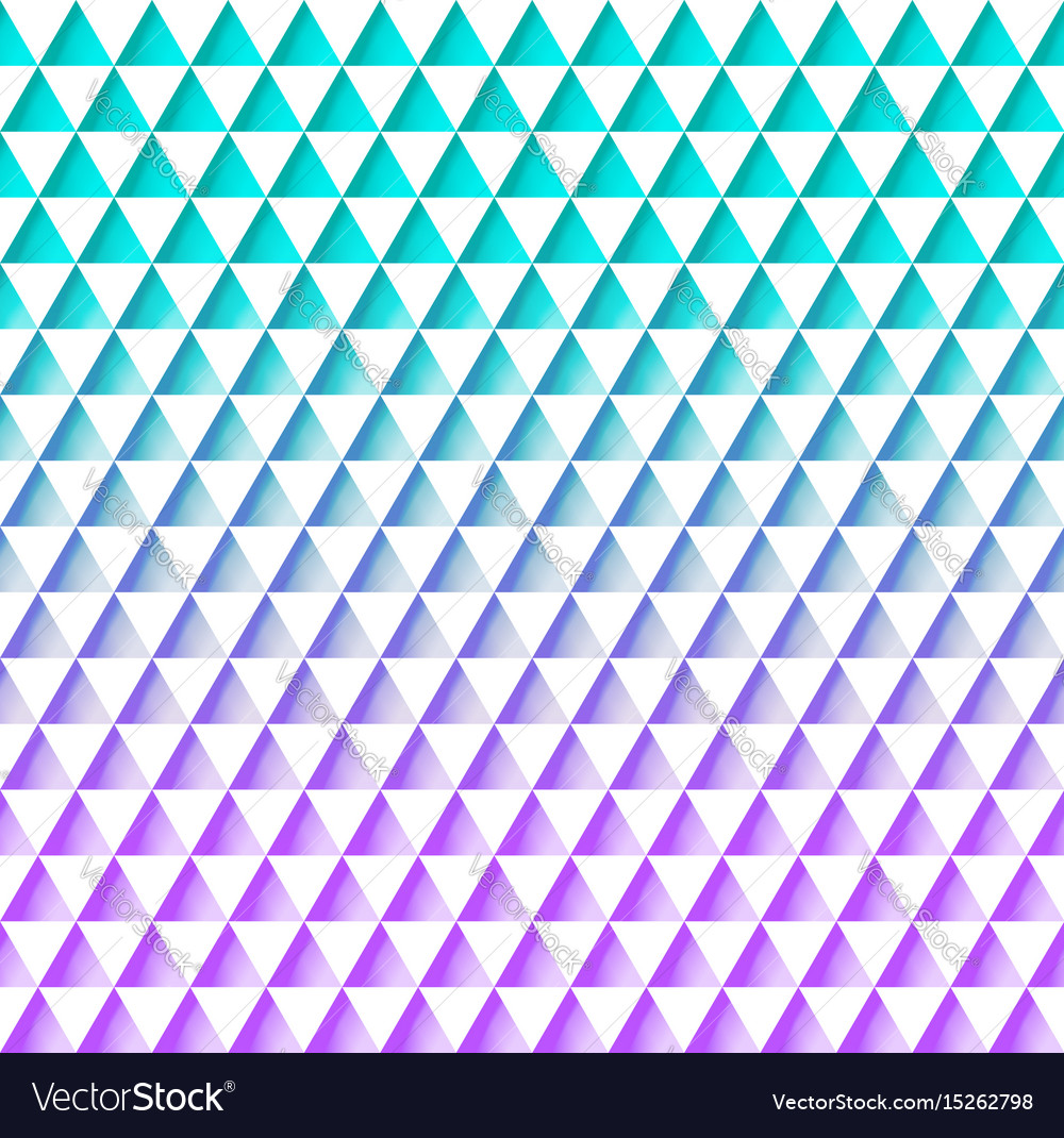 Seamless pattern triangles turquoise pink pattern Vector Image