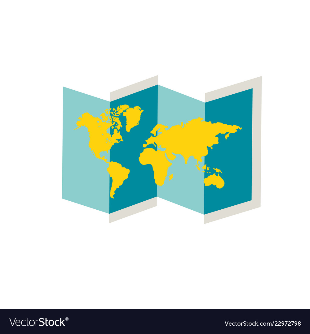 Travel map Royalty Free Vector Image - VectorStock