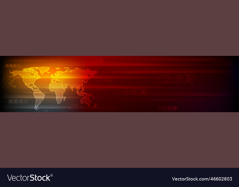 Abstract bright orange red technology background Vector Image Abstract bright orange red technology background Vector Image