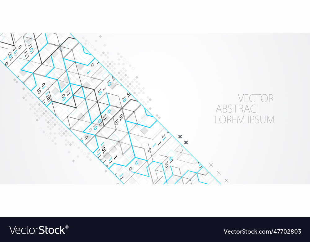 Abstract horizontal technology background Vector Image