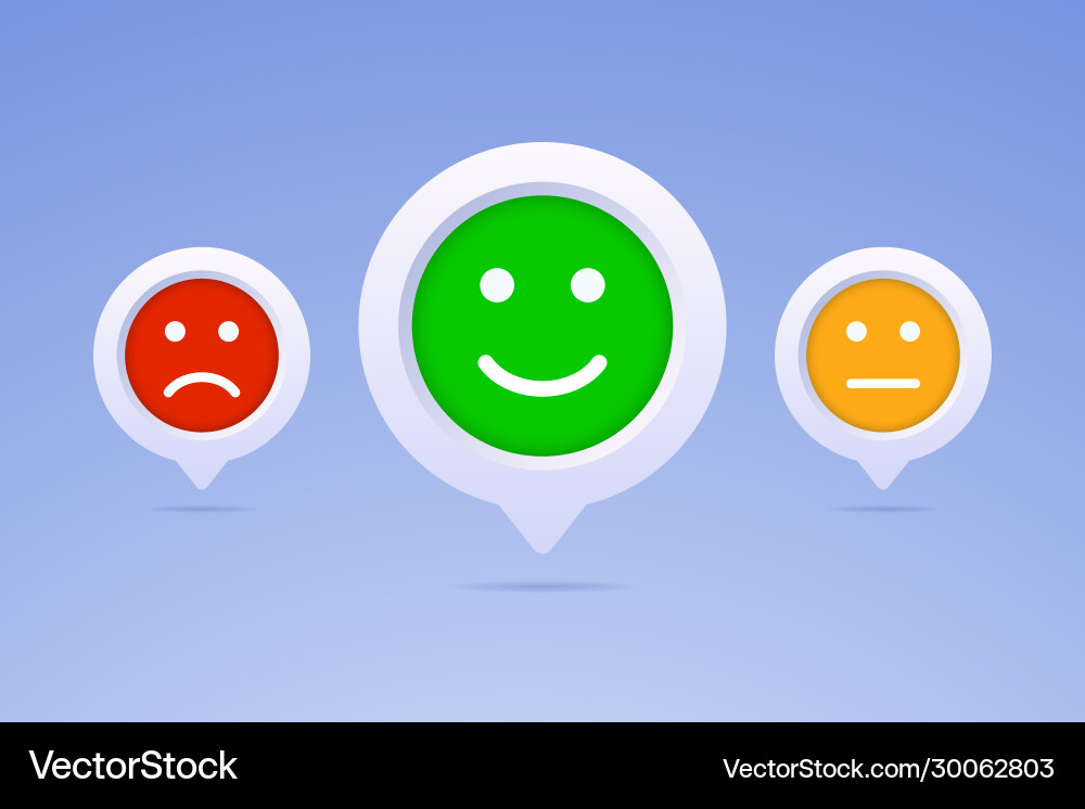 Color emoticons in three color options Royalty Free Vector