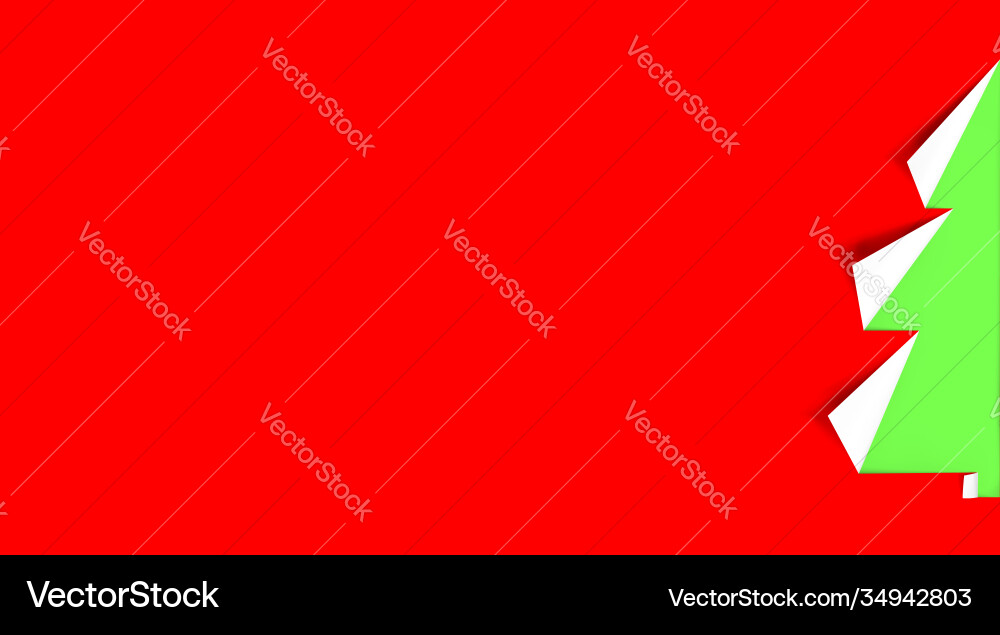 Handmade paper craft background with christmas Vector Image