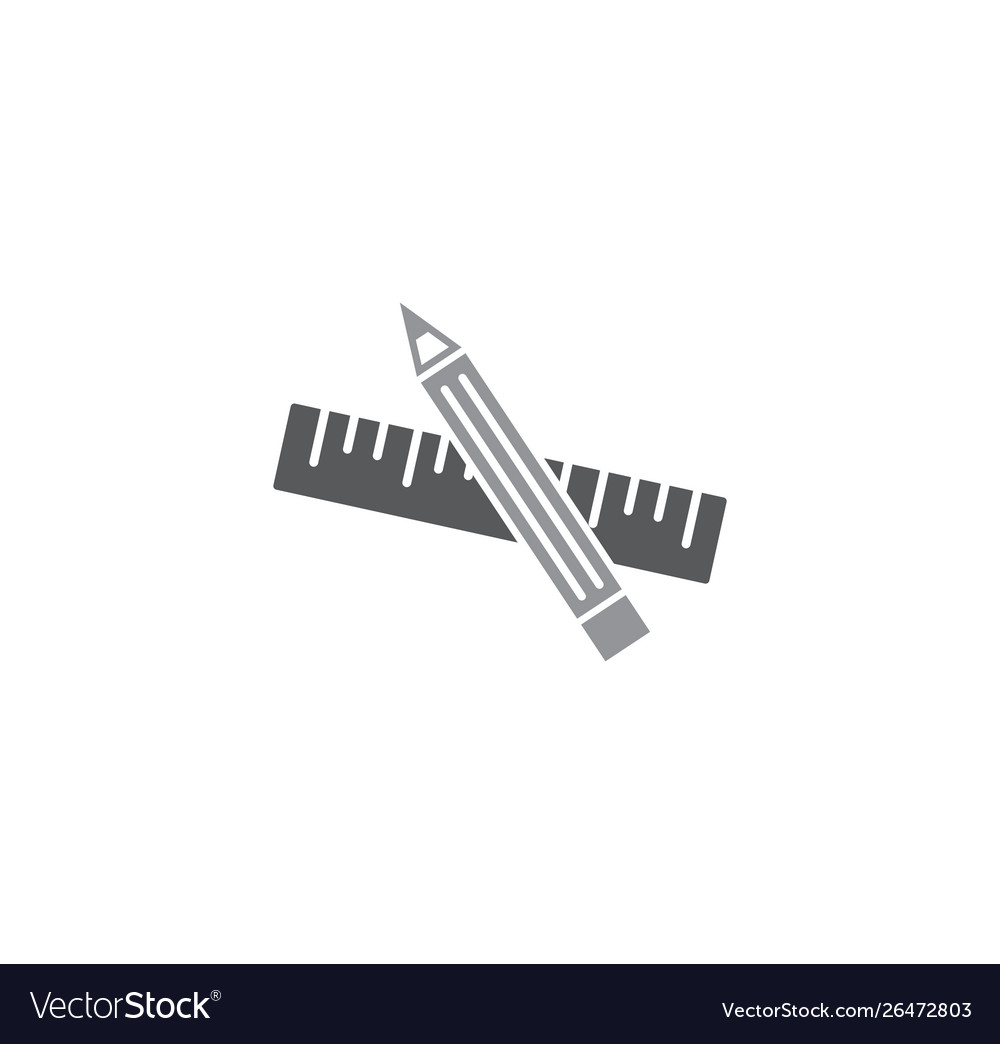 Measuring Tool Icon On Background For Graphic Vector Image